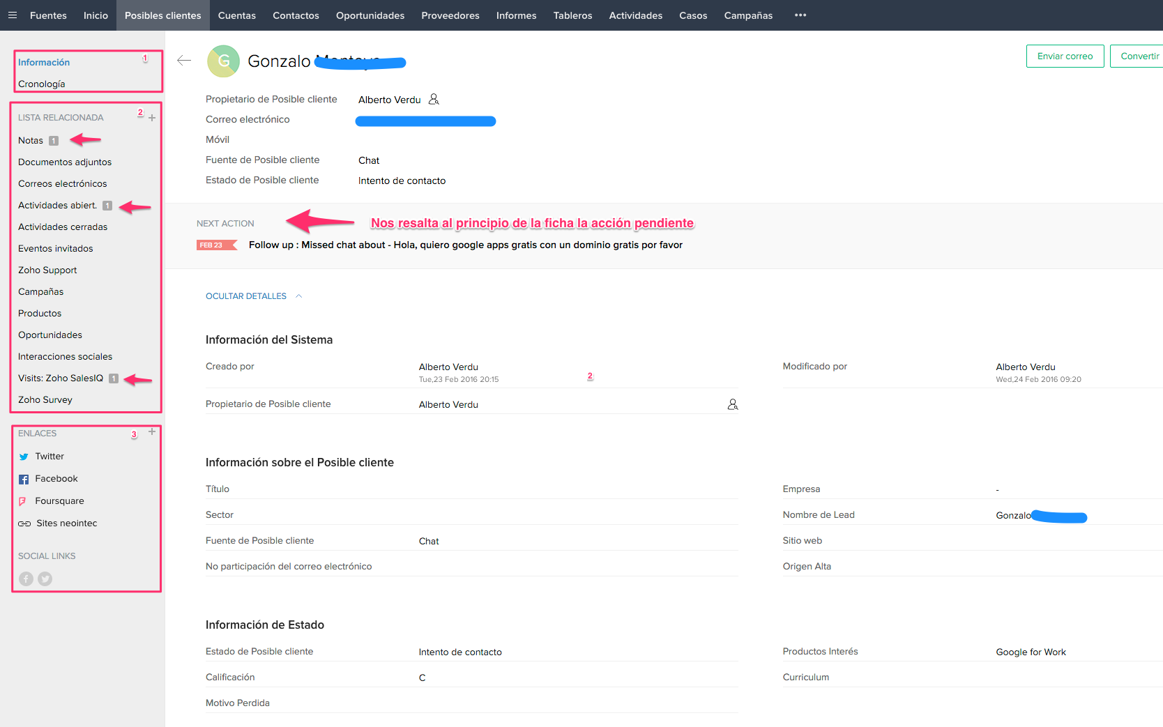 Ya está disponible el nuevo interface Web de ZOHO CRM - Neointec ...